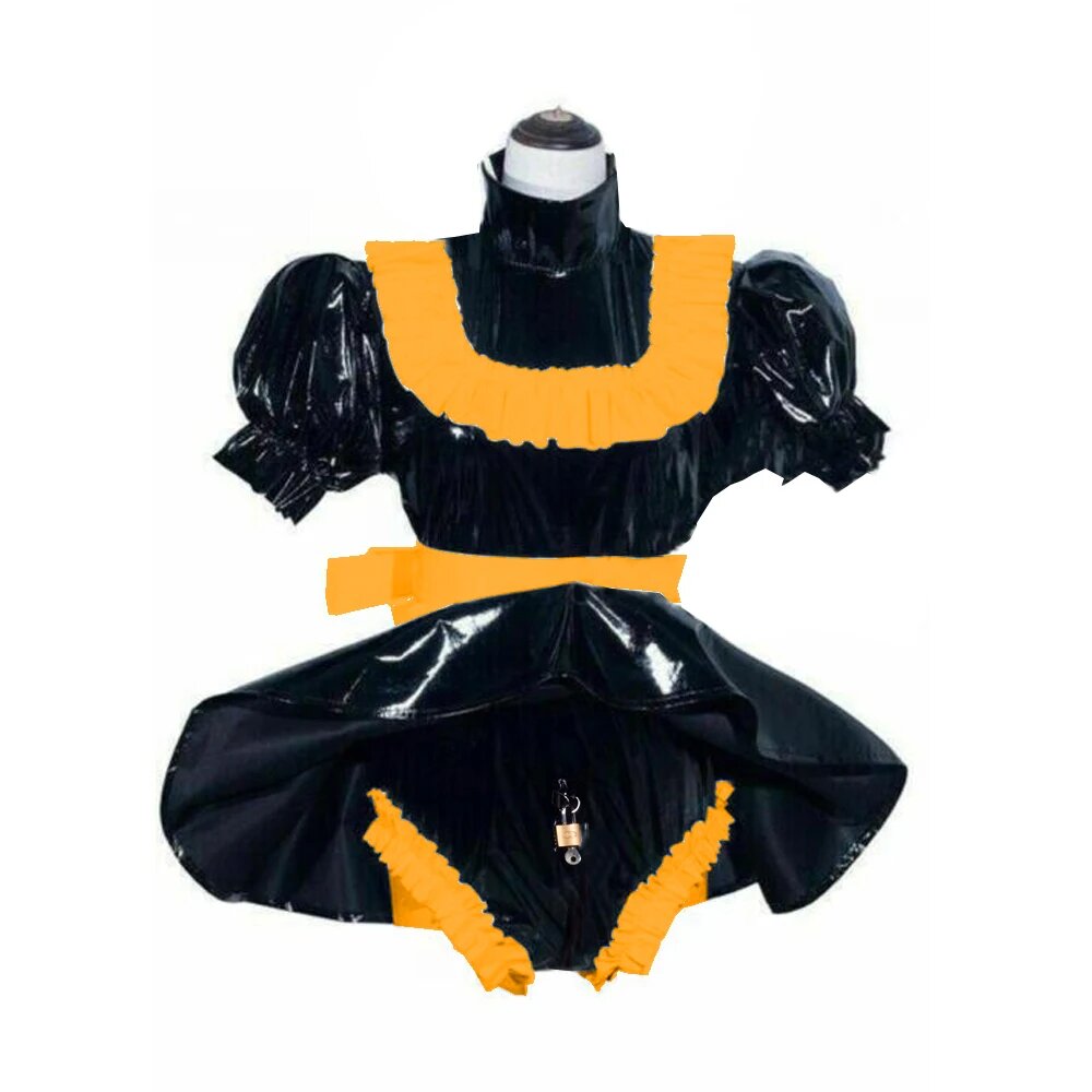 Костюм-комбинезон Fetish Queen, полиэстер, унисекс 7XL, Желтый