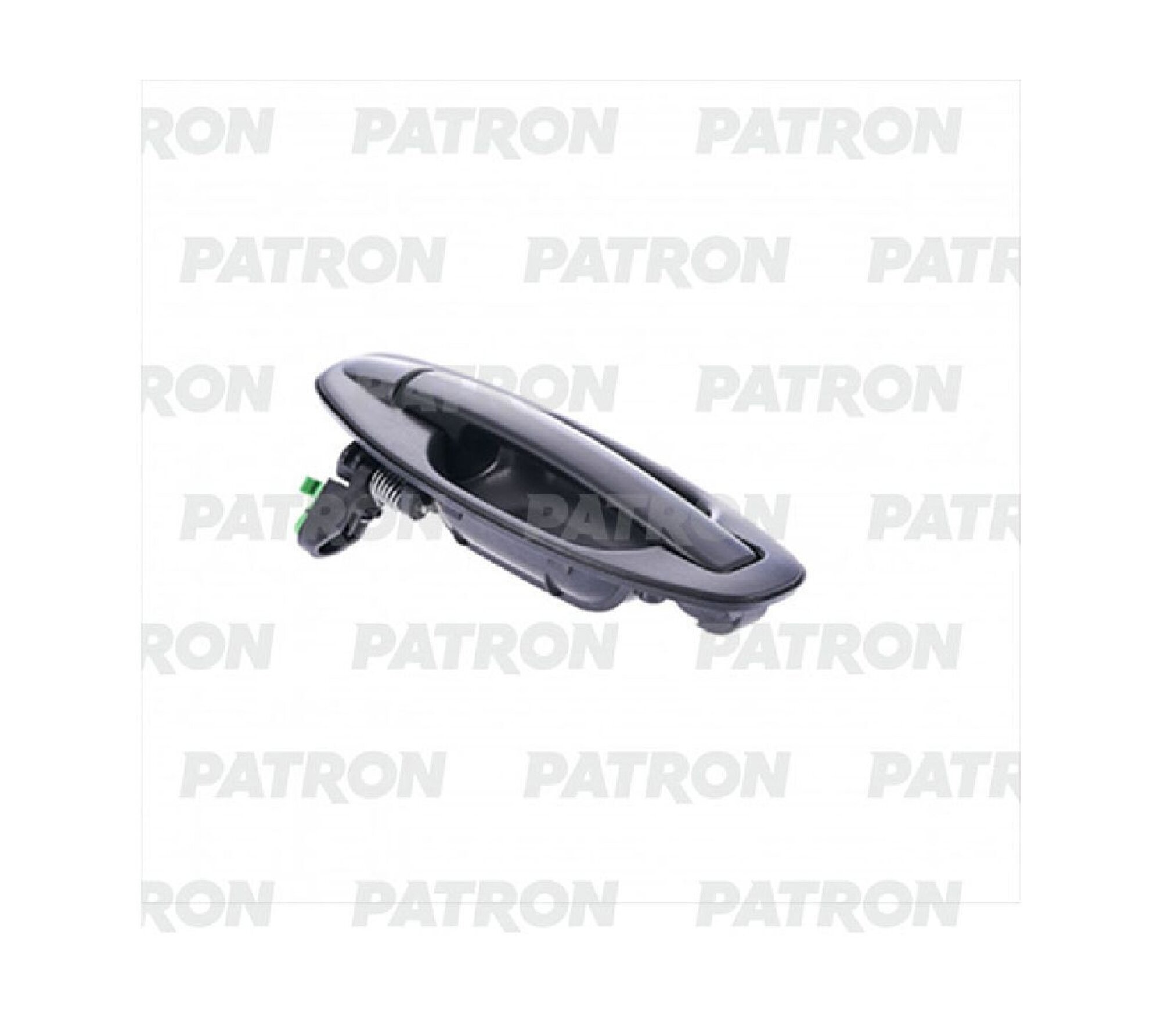 Ручка двери пластмассовая наружн задн лев Hyundai Santa Fe 01 06 текстурн черн PATRON P200198L