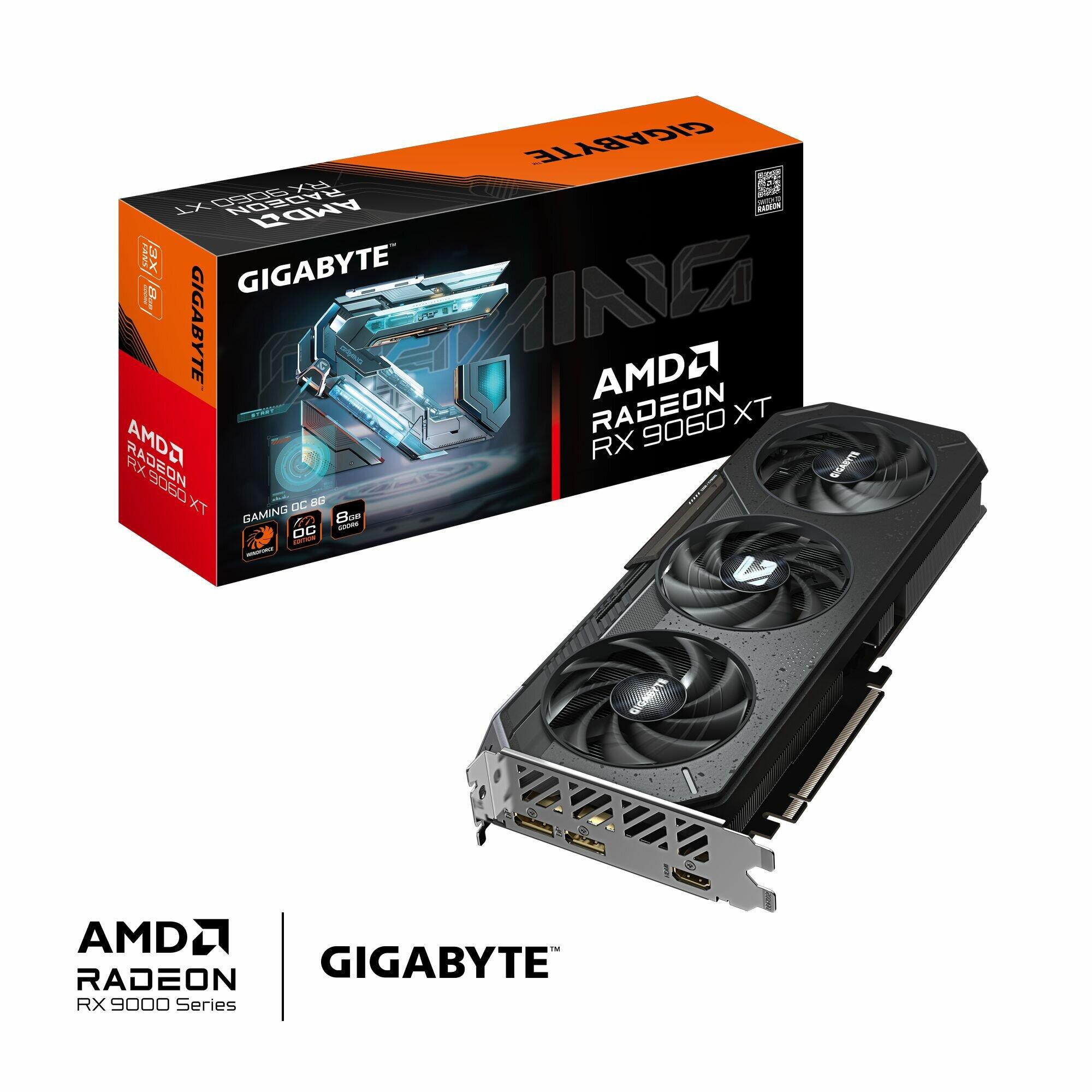 Видеокарта Gigabyte AMD Radeon RX 9060 XT Gaming OC 8GB GV-R9060XTGAMING OC-8GD