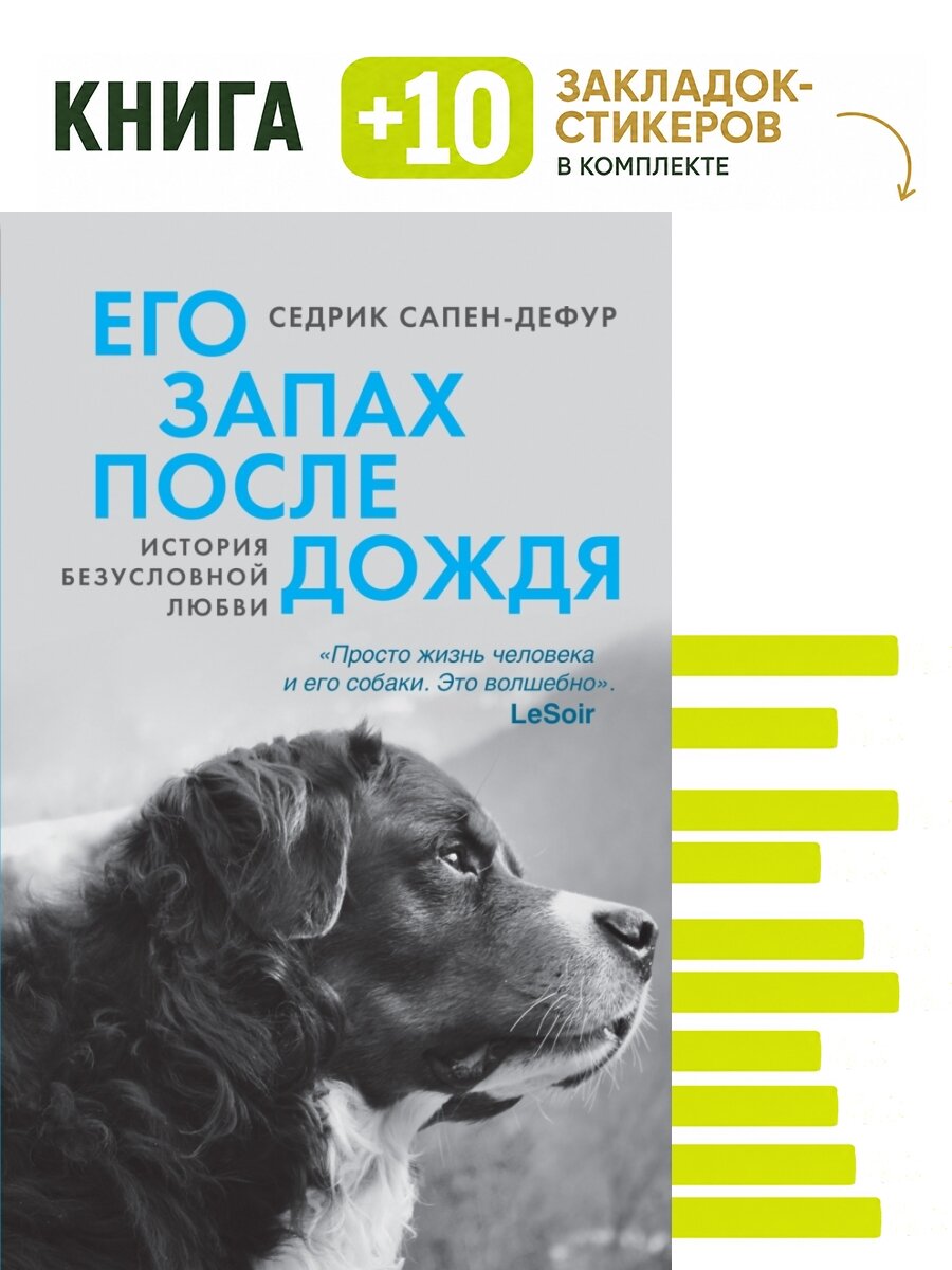 Его запах после дождя. Комплект: книга + 10 закладок-стикеров