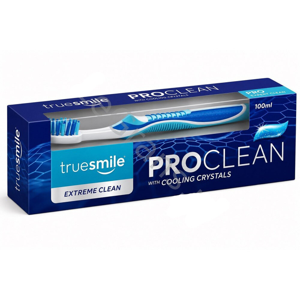 Зубная паста Truesmile PROCLEAN с охлаждающими кристаллами 100 мл. и зубной щеткой (Великобритания)