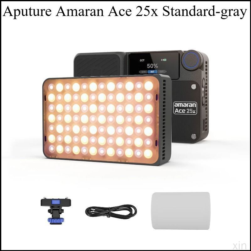 Aputure Amaran Ace 25x Standard gray Портативная двухцветная Мини-подсветка для 2700-6500 К LED
