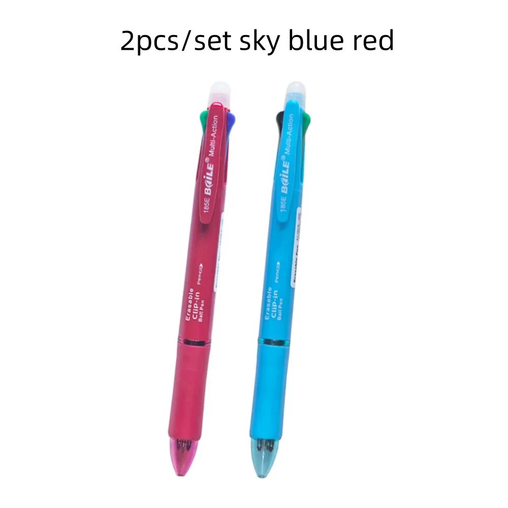 МROOFUL Многоцветная стираемая гелевая ручка 5-в-1 sky blue red set