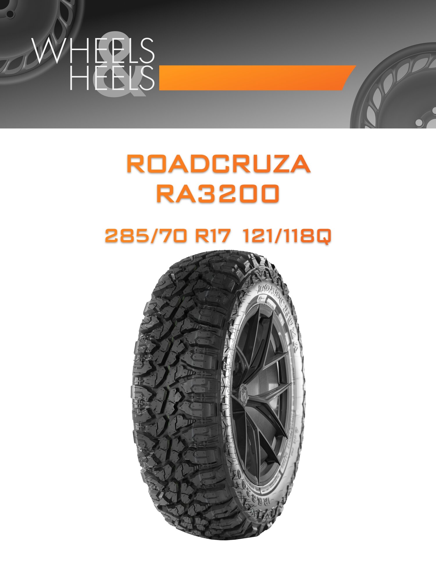 Шина автомобильная ROADCRUZA RA3200 MT 285/70 R17 121/118Q ALLSEASON, всесезонная, универсальная