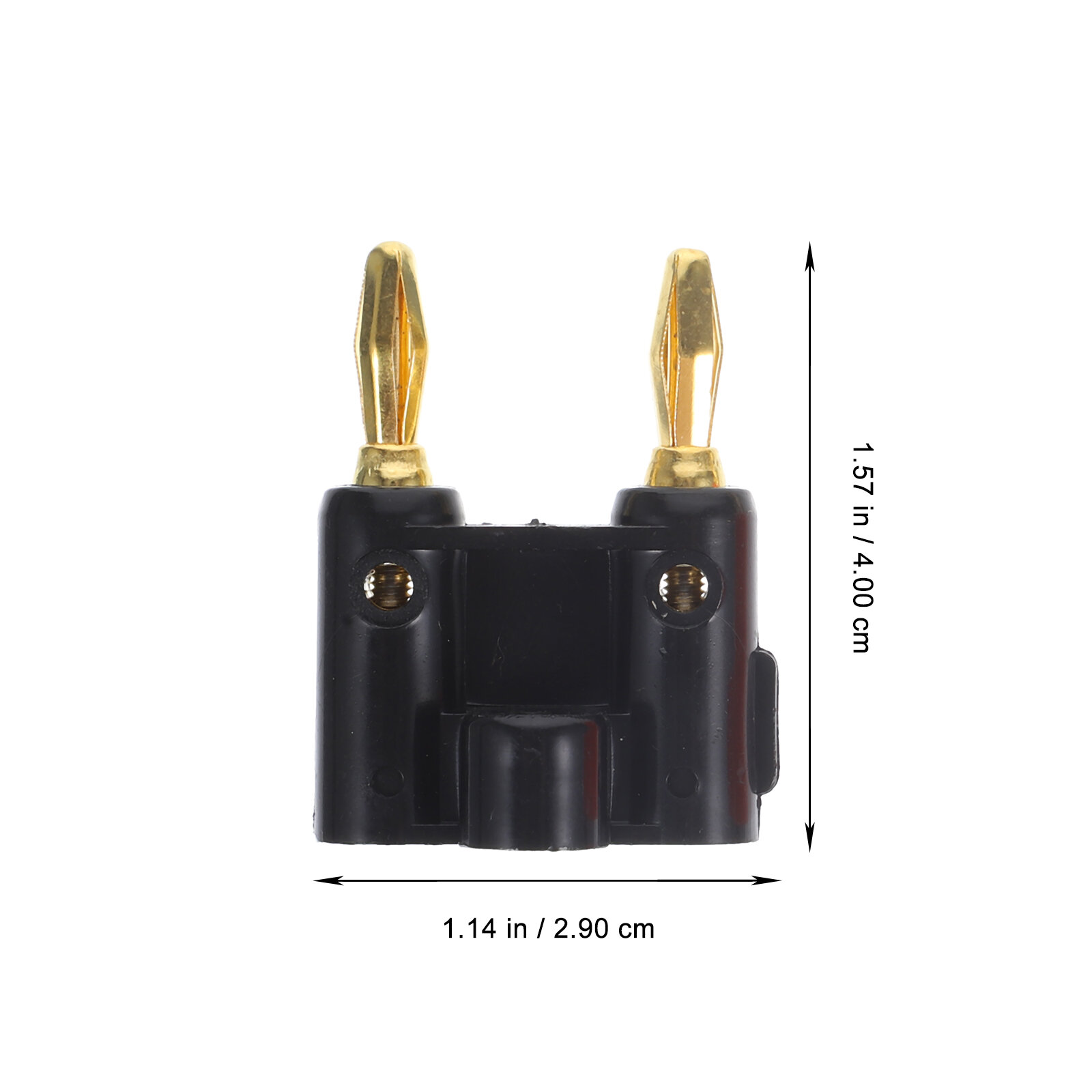 10 Штук Золотое Покрытие Двойной Банановый Разъем Для Акустики 4x2.9x1.8 Cm