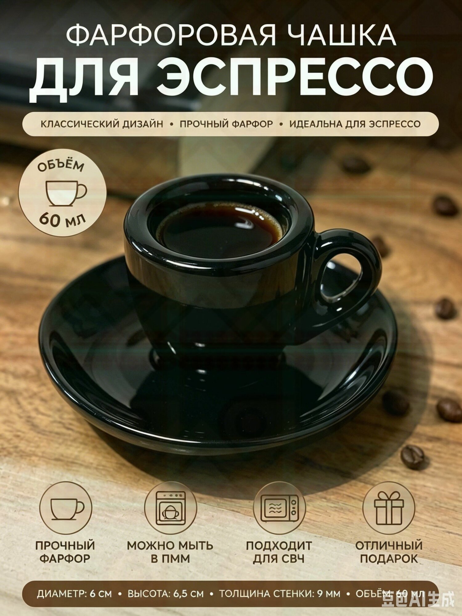 Чашка 60 мл 1 шт