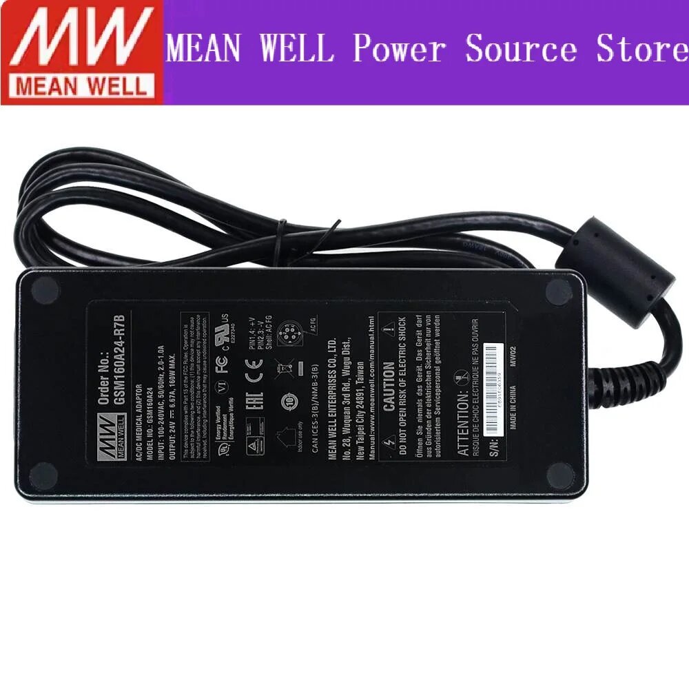MEAN WELL GSM160A 160 Вт, 12 Вт, GSM160A12-R7B