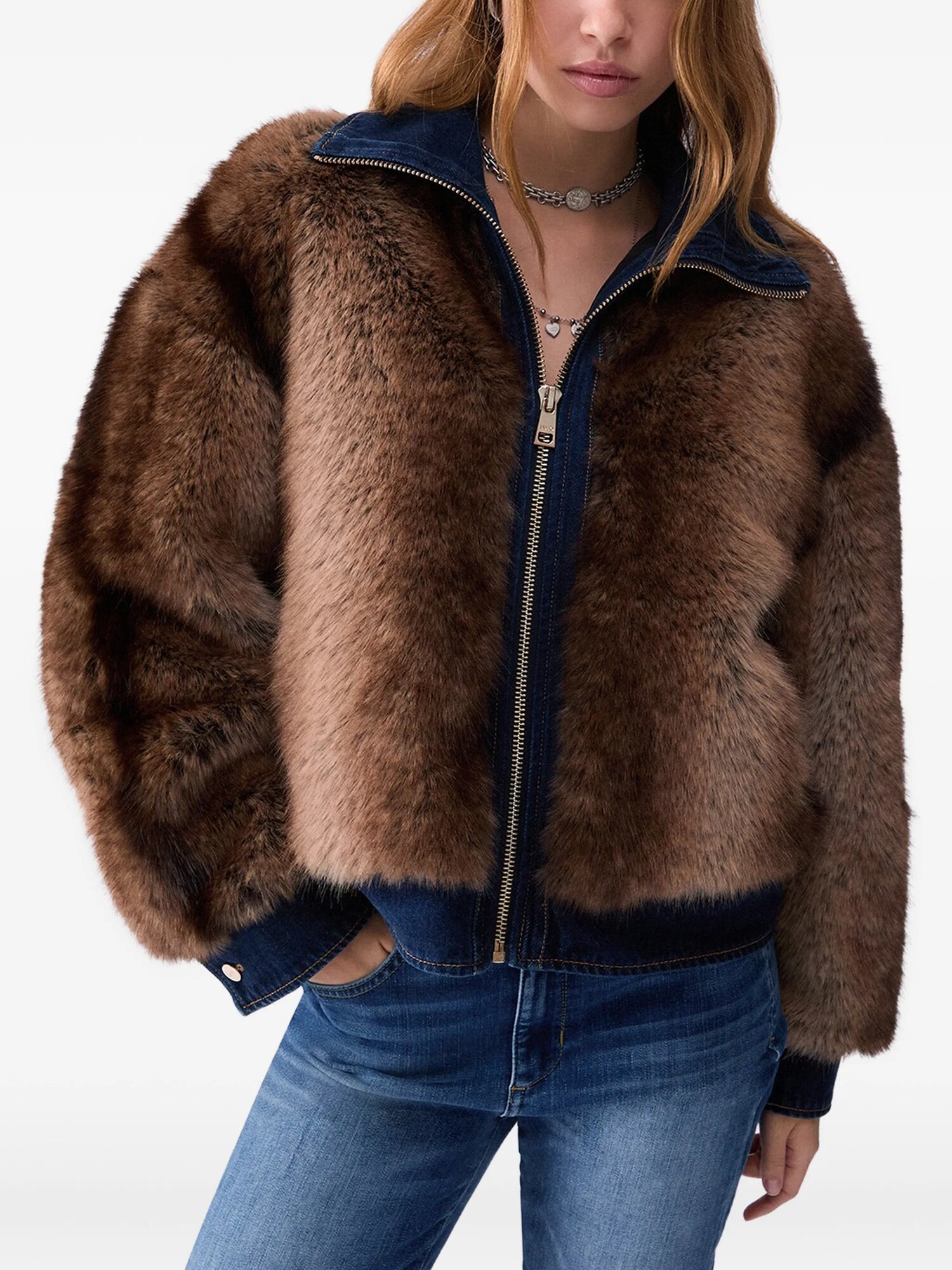 Куртка LIU JO Faux-fur jacket