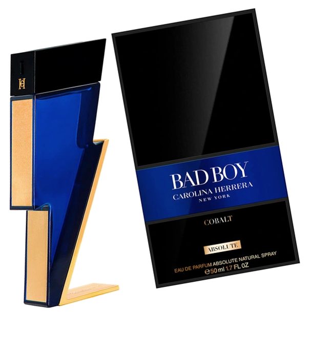 Парфюмерная вода для мужчин Бэд Бой Кобальт Абсолют 50 мл / Carolina Herrera Bad Boy Cobalt Absolute