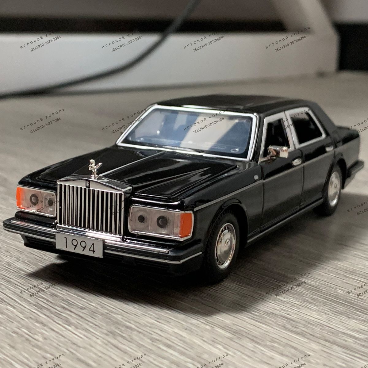 Миниатюрная модель Роллс-Ройс,1:32 1994 Rolls Royce Silver Spur роскошный салон, Модель из сплава, Со звуковыми и световыми эффектами