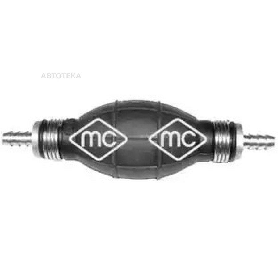 Насос подкачки ручной - "груша" 8mm/8mm (прямой) METALCAUCHO 02007