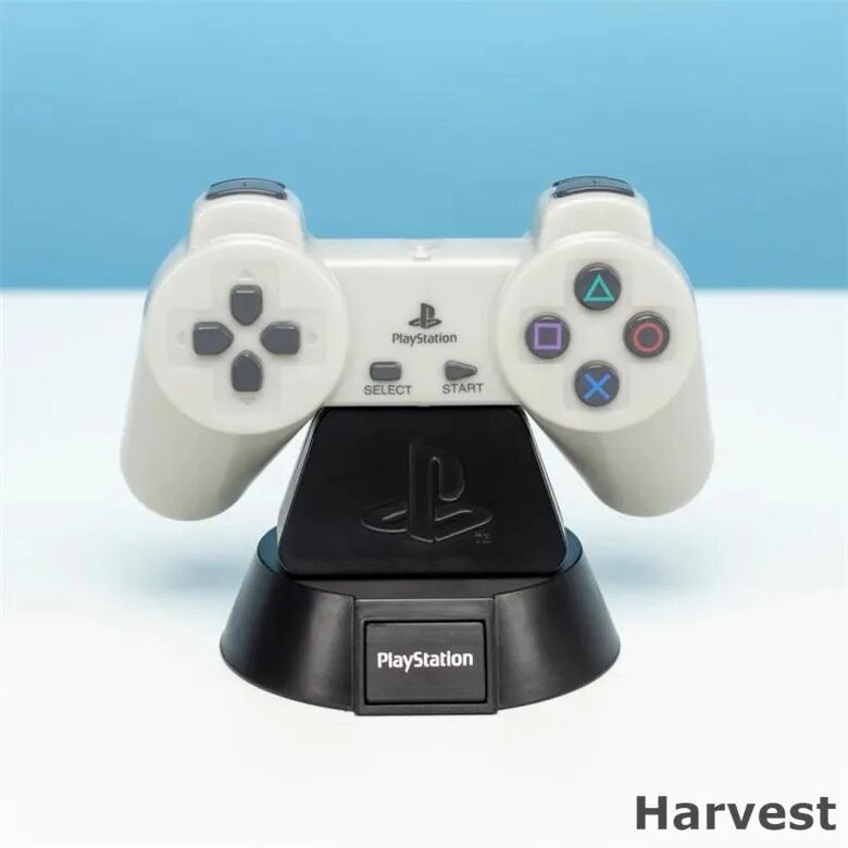 Настольный светильник Paladone Controller Icon в виде контроллера PlayStation белый, светодиодный, питание от USB — фото 1