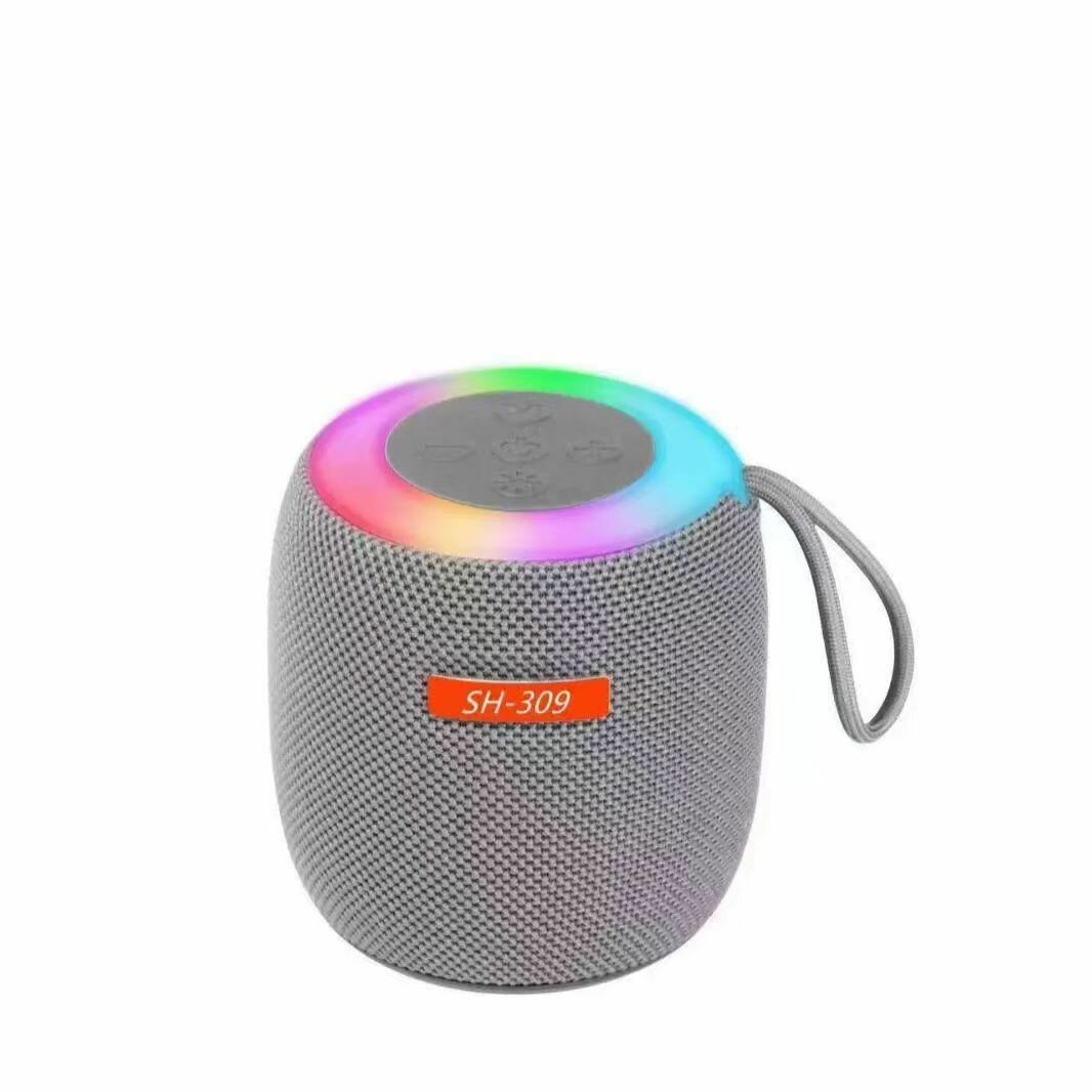 Серый SH-309 беспроводной сабвуфер с подсветкой RGB, высокая мощность для использования на открытом воздухе