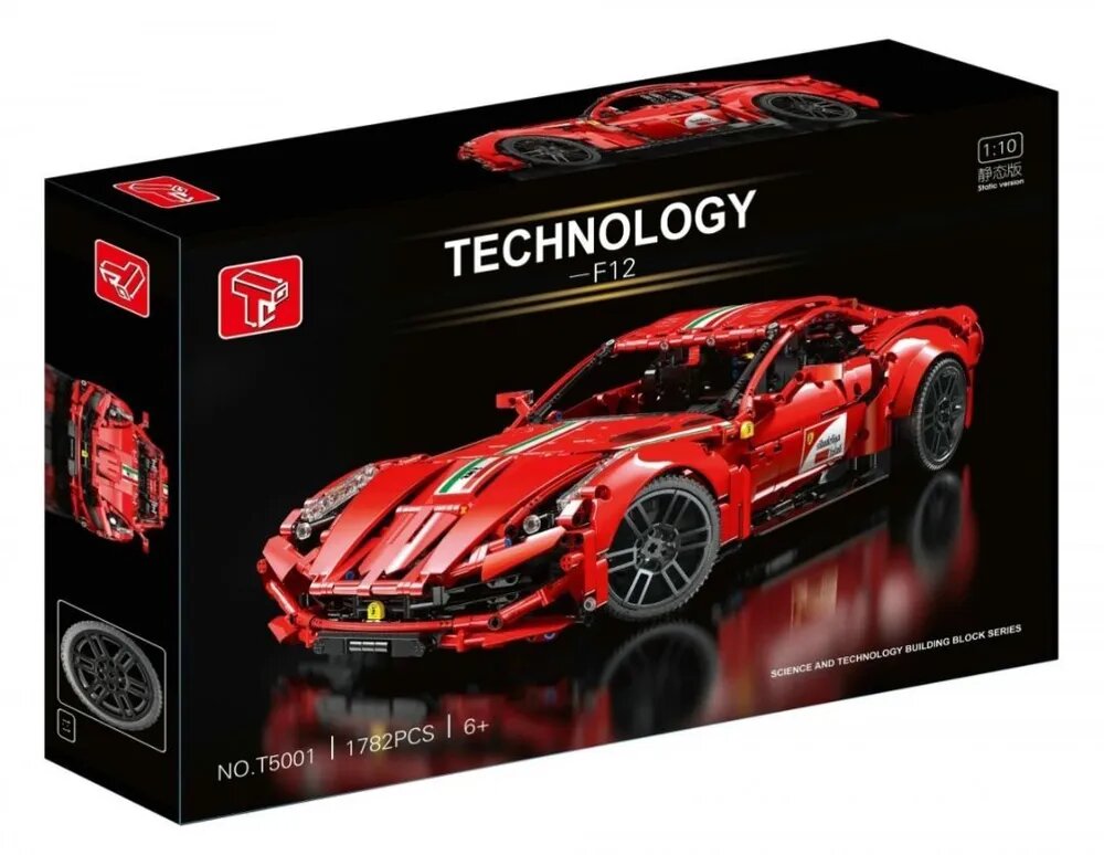 Конструктор Техник Ferrari F12, 1782 детали, Научно-техническая серия