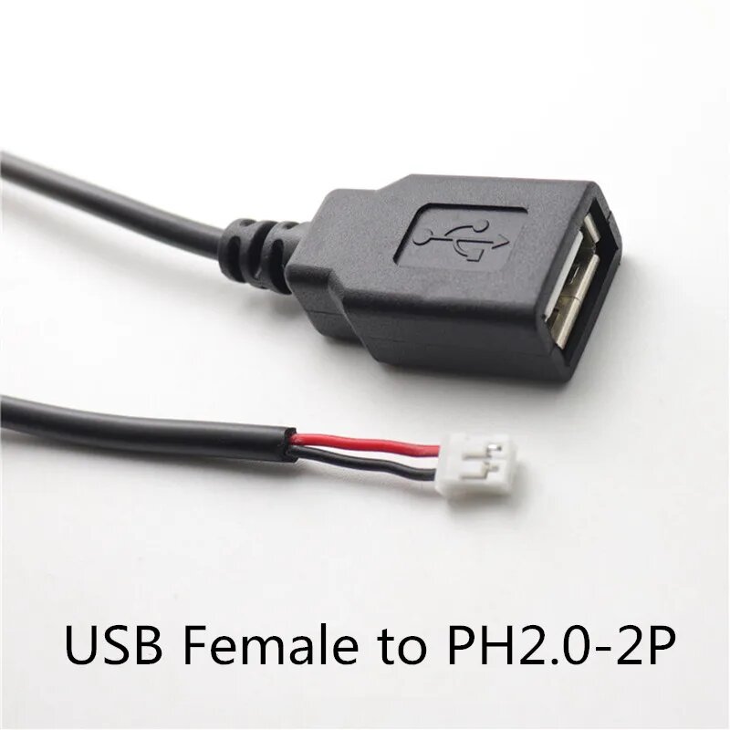 USB Female to PH2.0-2P кабель 30см