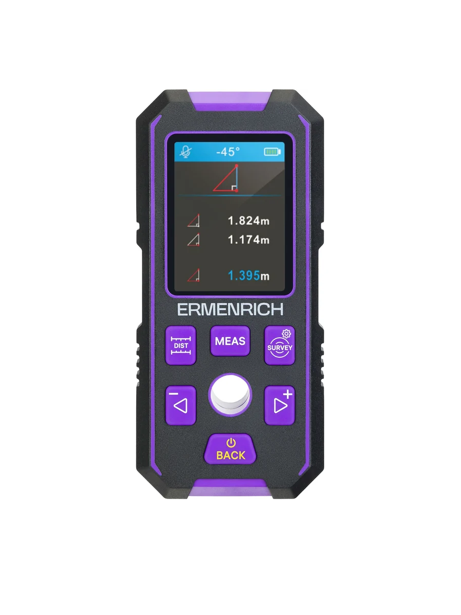 Детектор скрытой проводки Ermenrich 83842 Ping SM90, фиолетовый