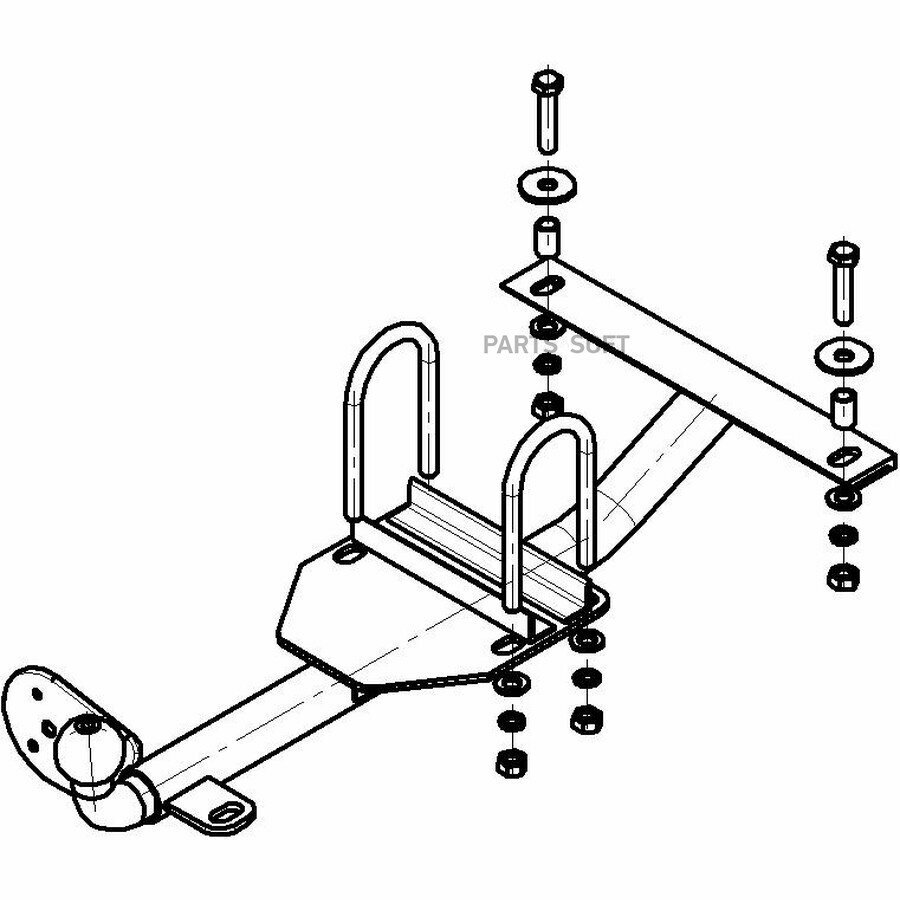 Фаркоп от официального дистрибьютора, AVTOS, артикул KI06