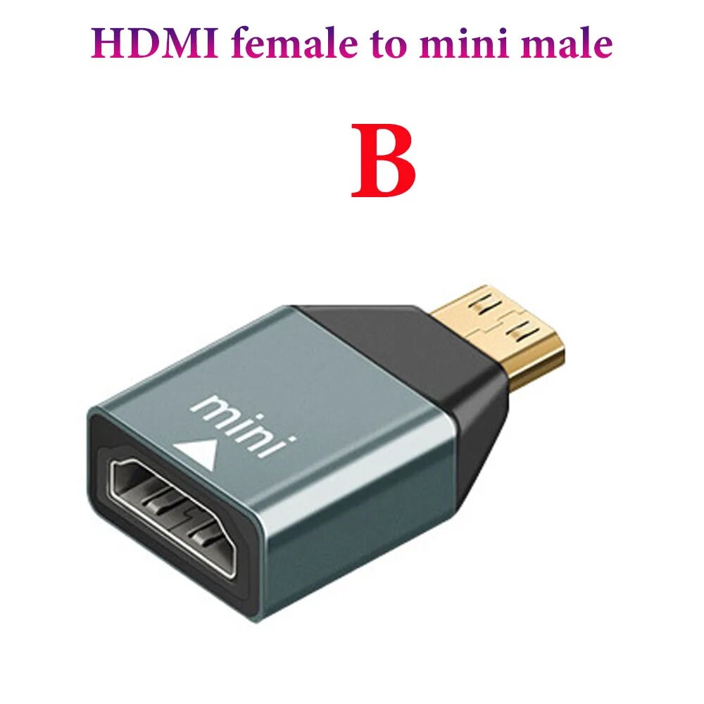 1 шт. HD-разъем-конвертер 4K @ 60 Гц адаптер для монитора ноутбука проектор Micro HDMI-совместимый адаптер «мама-мини-папа»