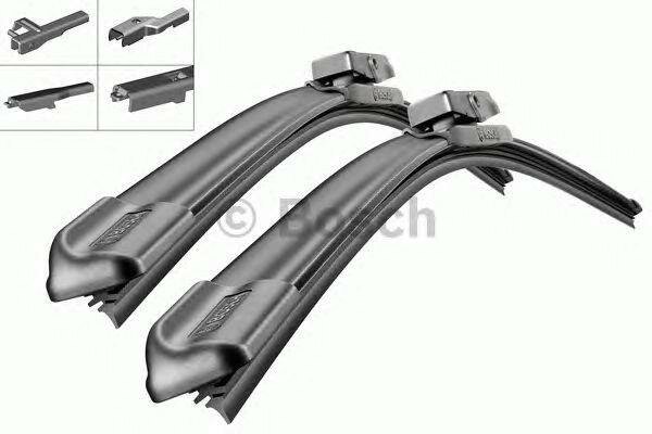Стеклоочистители BOSCH 3397007462 AeroTwin Multi Clip 600 мм, 475 мм, комплект, Audi A3 5, 03-, VW Golf V 10, 03-
