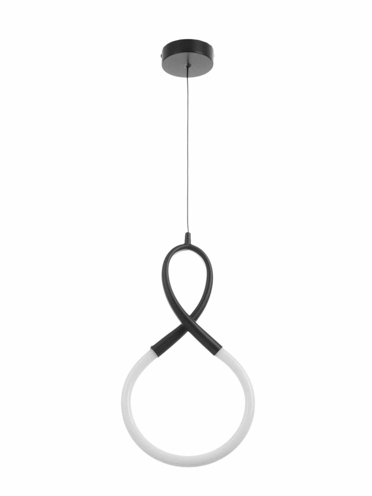 Светильник потолочный BayerLux «Ларго», LED, 18 Вт, 4000К, черный, 21.5×6×41 см