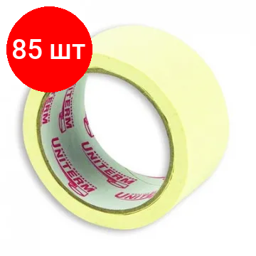 Комплект 85 штук, Клейкая лента бумажная (малярная) 48х19, креппированная