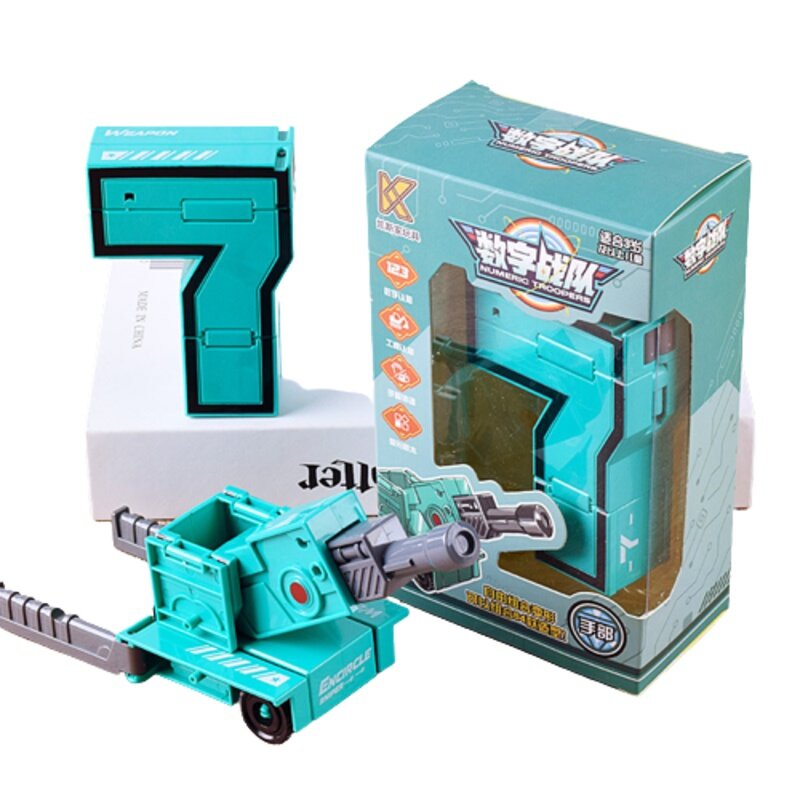 Робот конструктор команда брони для детей синие ракета