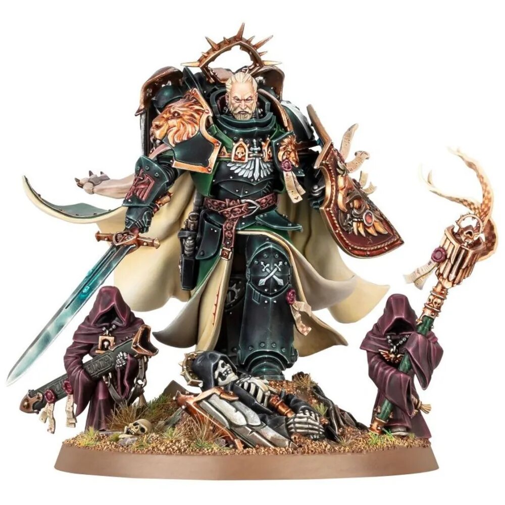Warhammer 40K Dark Angels Примарх Лев Эль'Джонсон Фигурка 1 шт. Набор для сборки — фото 1