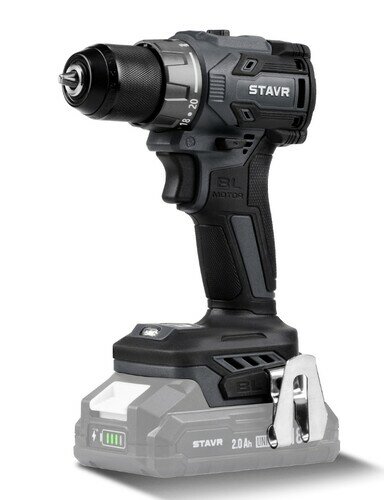 Аккумуляторная дрель-шуруповерт STAVR SDD18BLБезАКБ