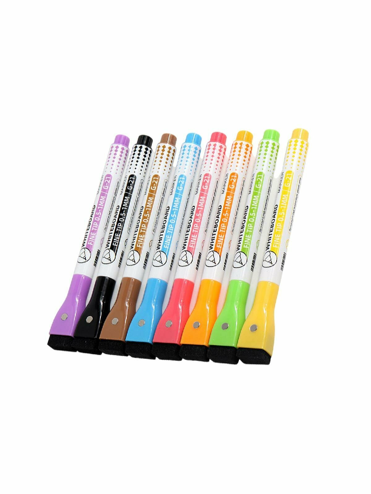 8 штук Магнитно-маркерной Ручки 0,5 ММ для Белой доски с Ластиком для Белых Досок