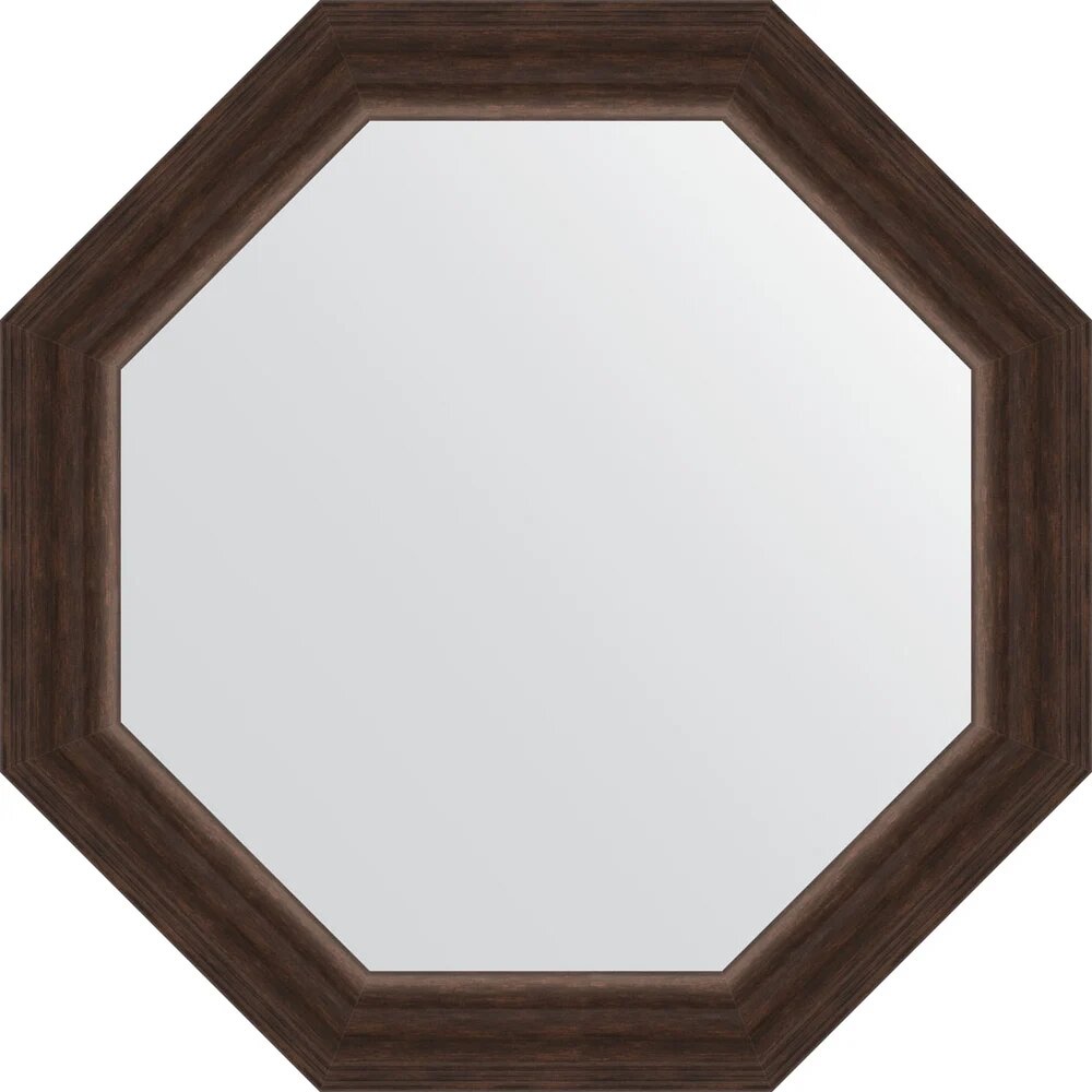 Зеркало EVOFORM в багетной раме - палисандр 62 mm (56x56 cm) 3987
