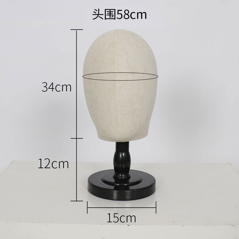 Манекен головы, подставка для париков, головных уборов и шляп, манекен головы с тканевой обивкой, манекен головы для витрины магазина одежды, манекен головы, манекен