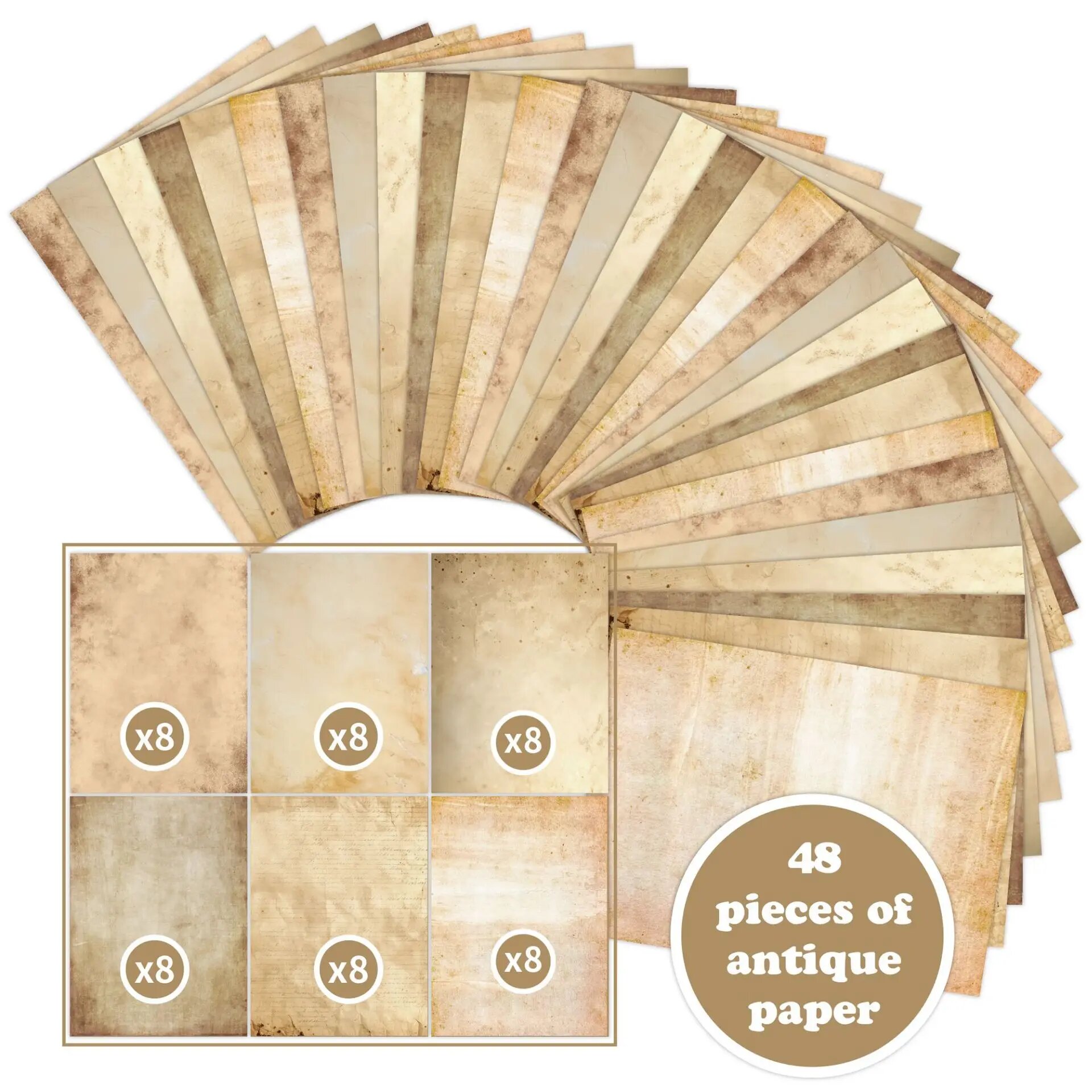 Двусторонняя бумага формата А4, 48 листов, винтажная дизайнерская бумага для приглашений и букв, сделай сам, украшение для справочника, писчая бумага