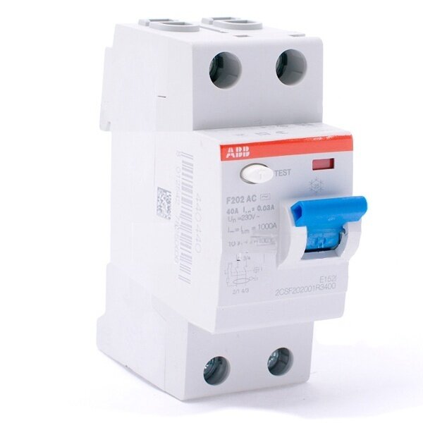 Выключатель дифференциального тока УЗО F202 A 40/0.03 ТИП A ABB 2CSF202101R1400