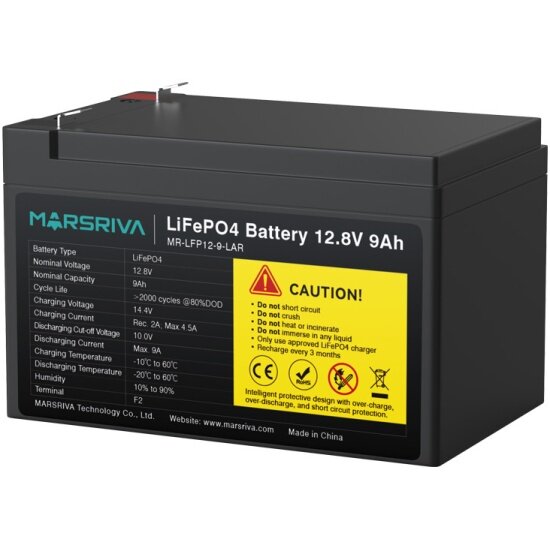 Аккумулятор Marsriva MR-LFP12-9-LAR