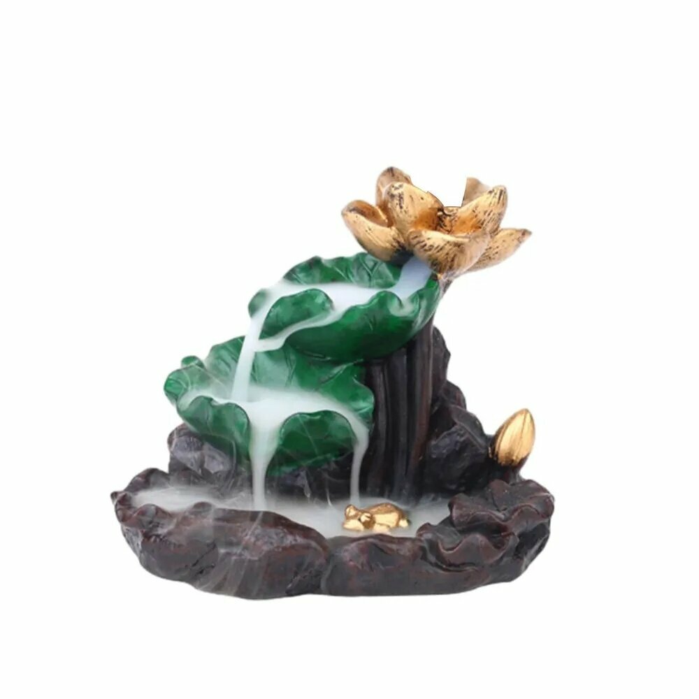 Горящий фонтан воды, имитация горной реки, ароматический дым, для дома и храма, керамика.