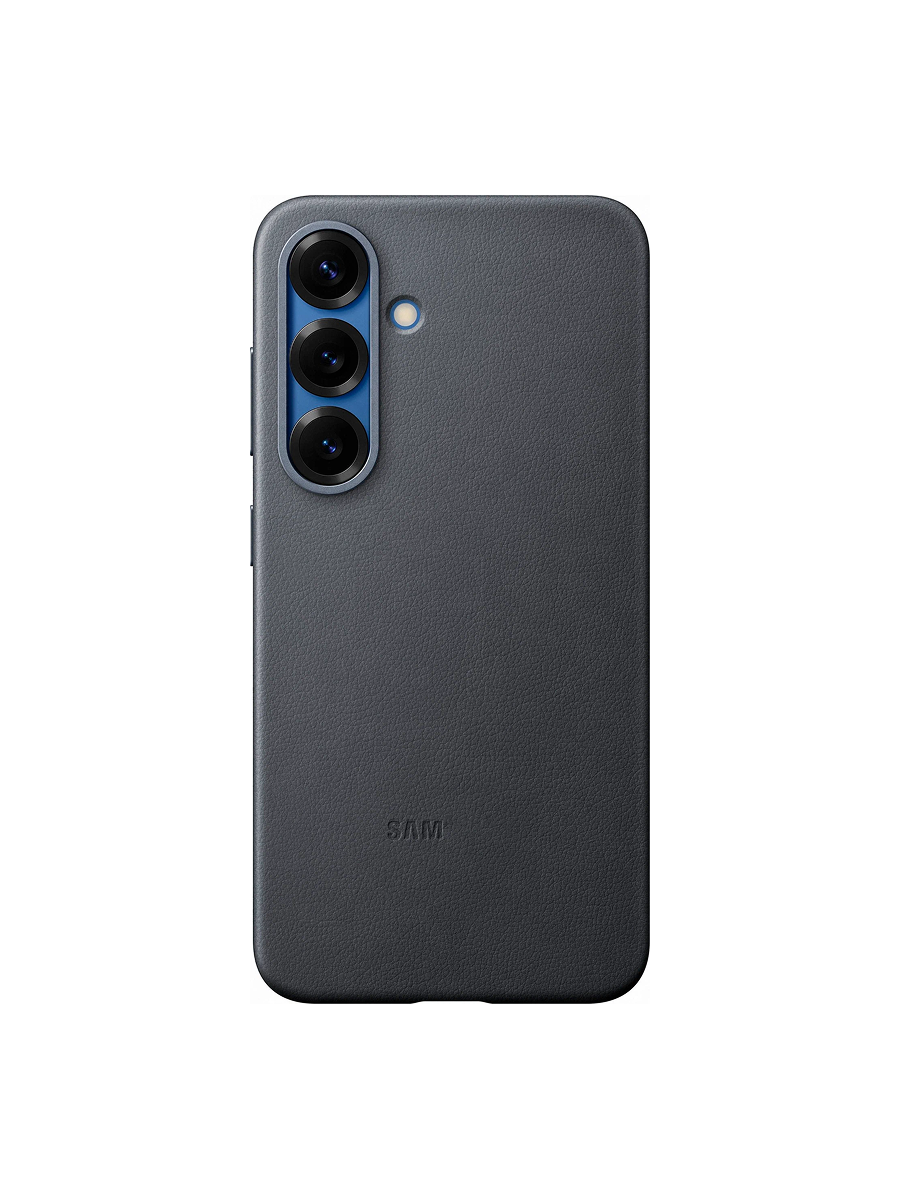 Кожаный чехол для Samsung Galaxy S25 / Kindsuit Case для Самсунг С25, серый