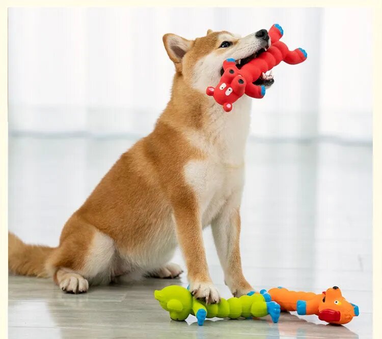 Игрушка для собак с звуковым эффектом, прочная, для чистки зубов, для чихуахуа, болонок и других мелких собак, латексная, для развлечения.