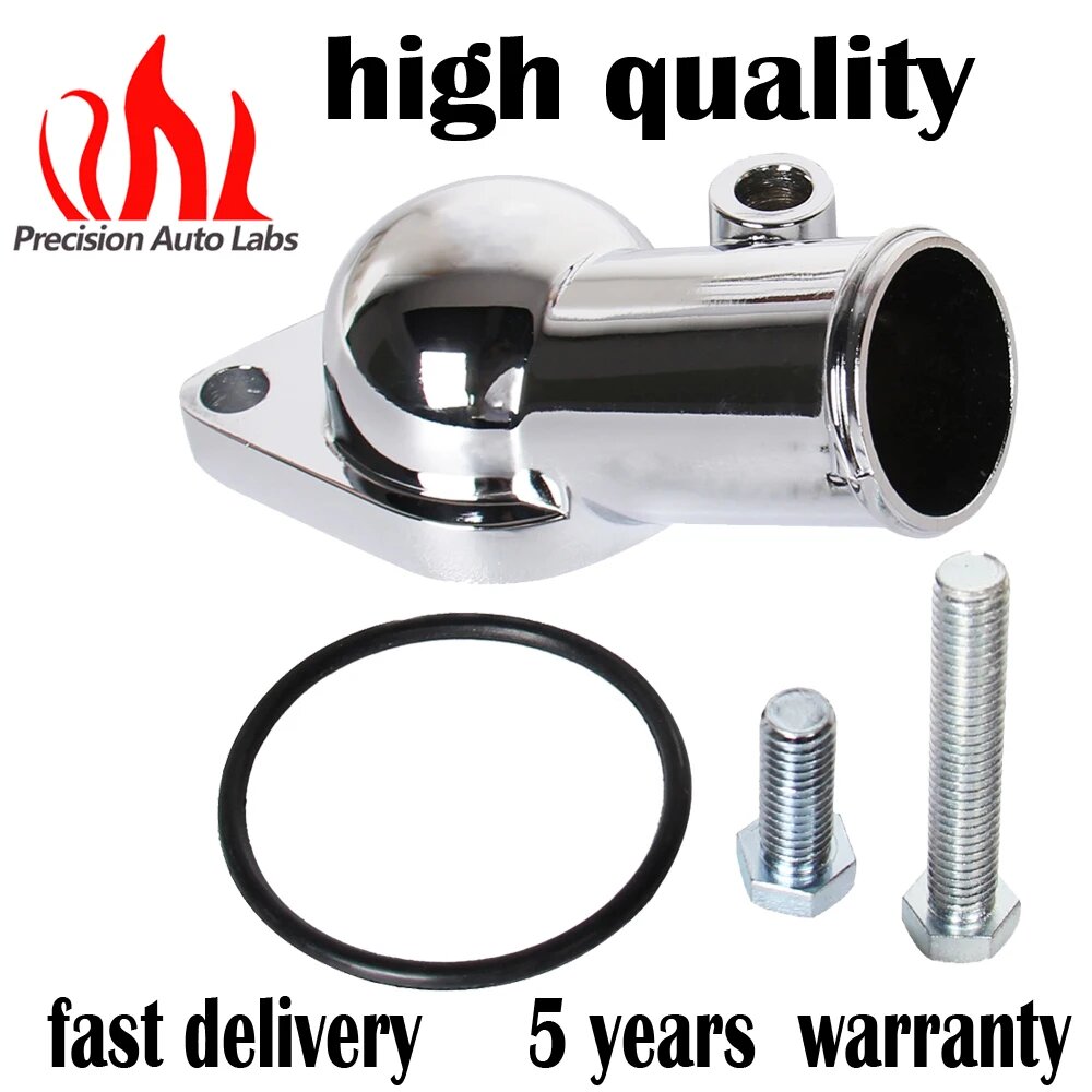 PRECISION AUTO LABS хромированное уплотнительное кольцо с водными горлышками 2661 алюминий, хромированное покрытие, 45 градусов, шеврон, большой/маленький блок, каждый