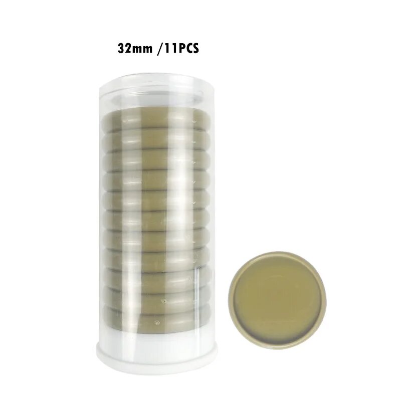 Пластиковые кольца для переплёта 32 мм, Macaron olive, 11 шт.