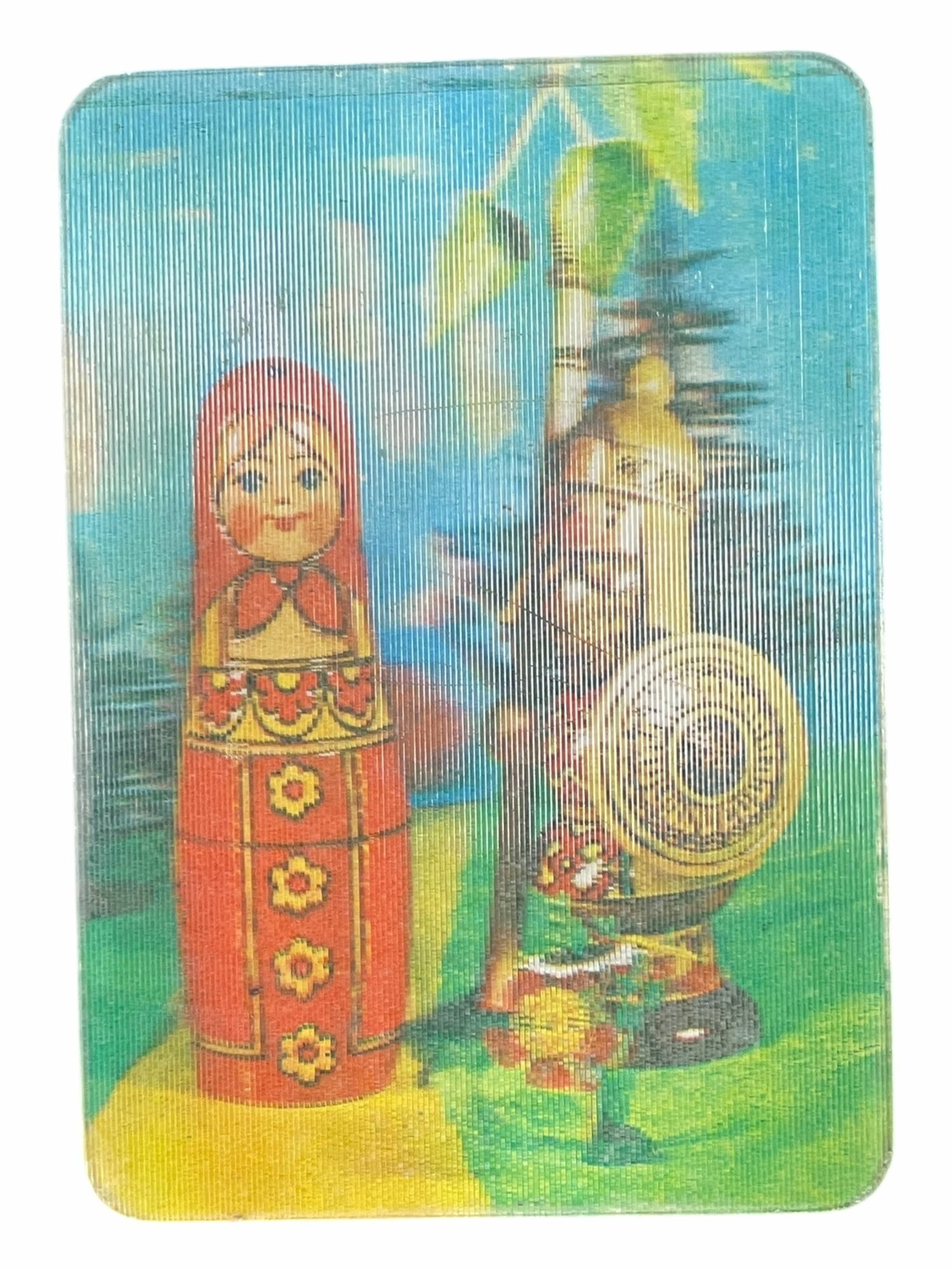 Советский винтажный стерео календарь, советская мультипликация, сделано в СССР