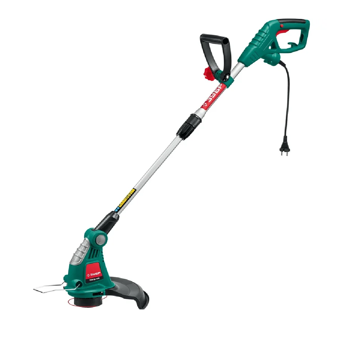 Триммер электрический (электрокоса) ЗУБР ТСН-33-600, 600 Вт, зеленый
