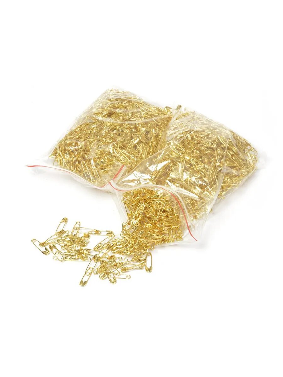 Булавки швейные английские 18мм цв. латунь уп.2000шт.