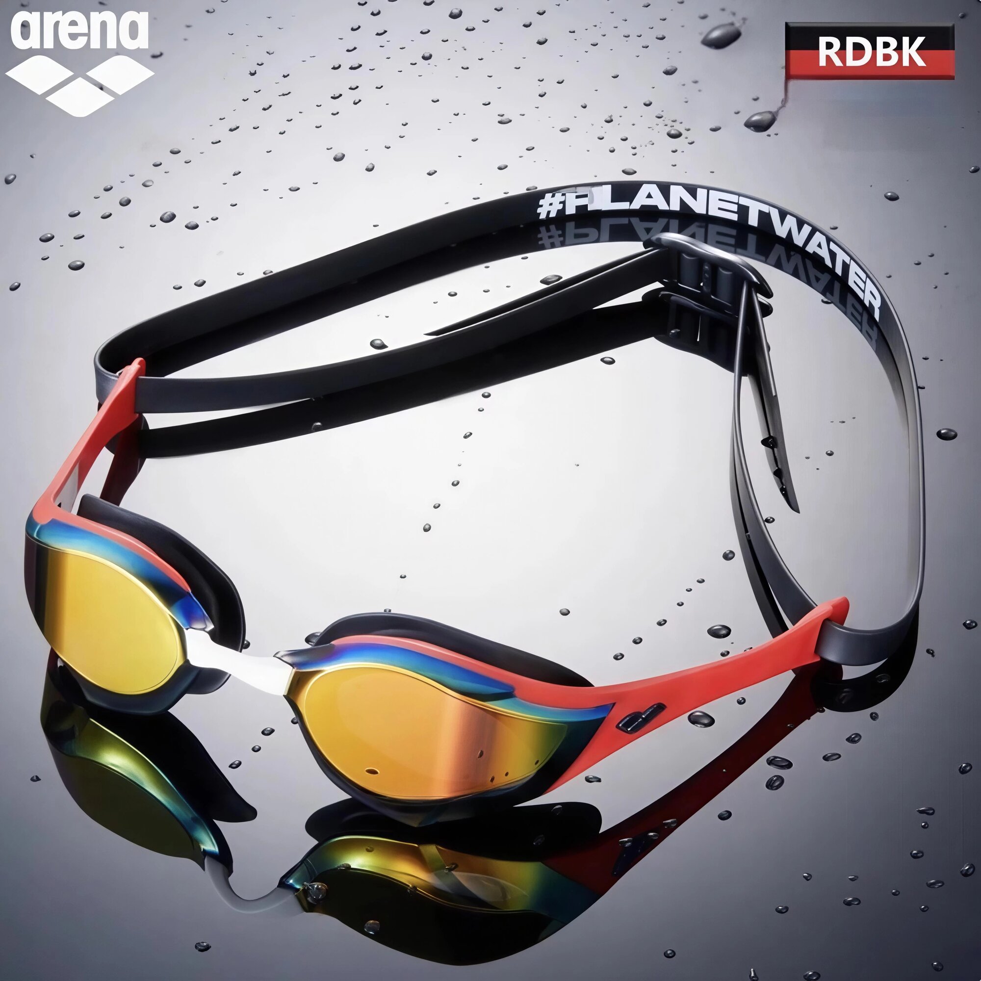 Очки для плавания arena "Cobra Edge Swipe Mirror", Защита от запотевания, для соревнований