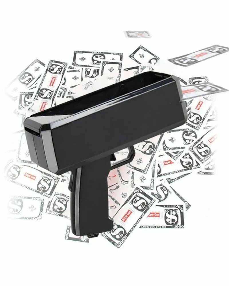 Деньгомет, денежный пистолет + подарок