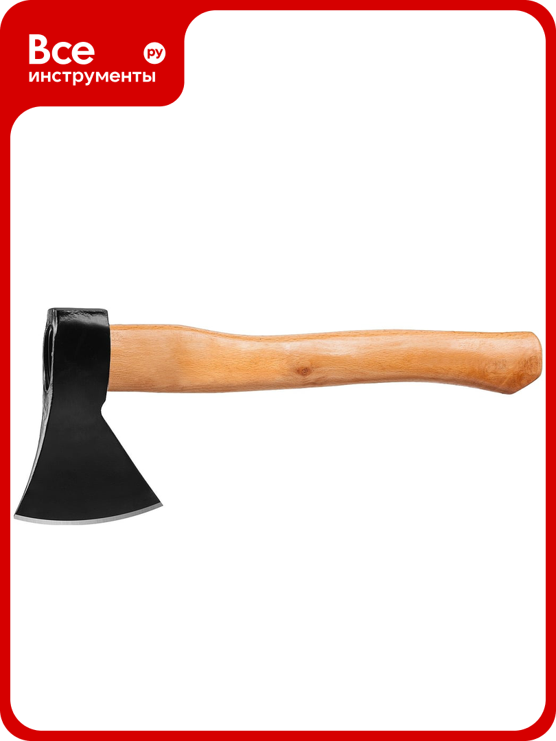 Кованый топор с деревянной рукояткой MIRAX 800 360 мм общий вес 840 г 2060-08_z02
