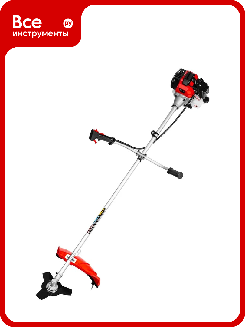 Бензиновый триммер MTX MT-43 43 см3, неразъемная штанга, состоит из 2 частей 962335