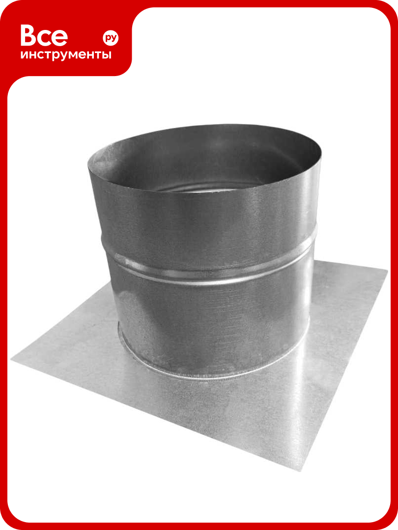 Врезка в плоскость для круглых воздуховодов 100 мм, оцинкованная сталь ООО Вентмаркет PL100
