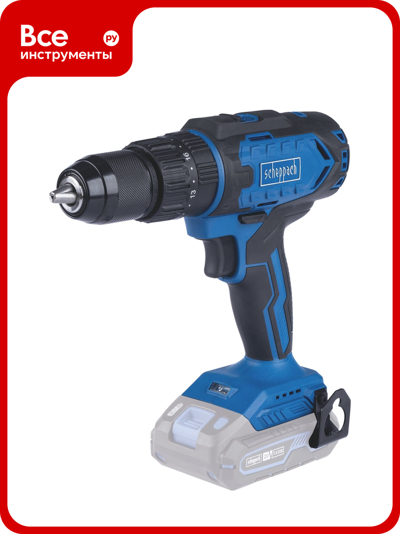 Аккумуляторная ударная дрель C-CD45-X Scheppach без АКБ и ЗУ 5909236900