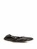Балетки THE ROW Gathered leather ballet flats, размер 41, black/black