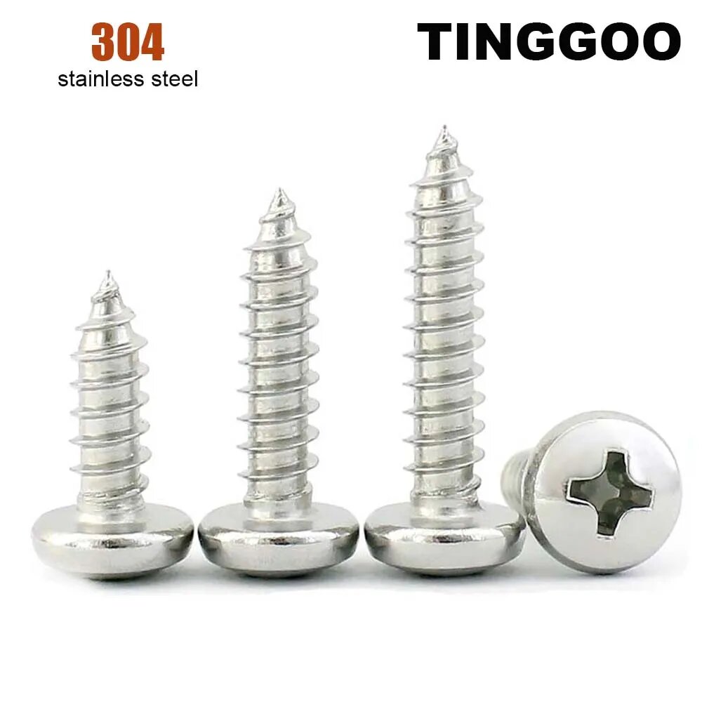 Саморезы из нержавеющей стали TINGGOO, M2.6x10mm, 50 шт.